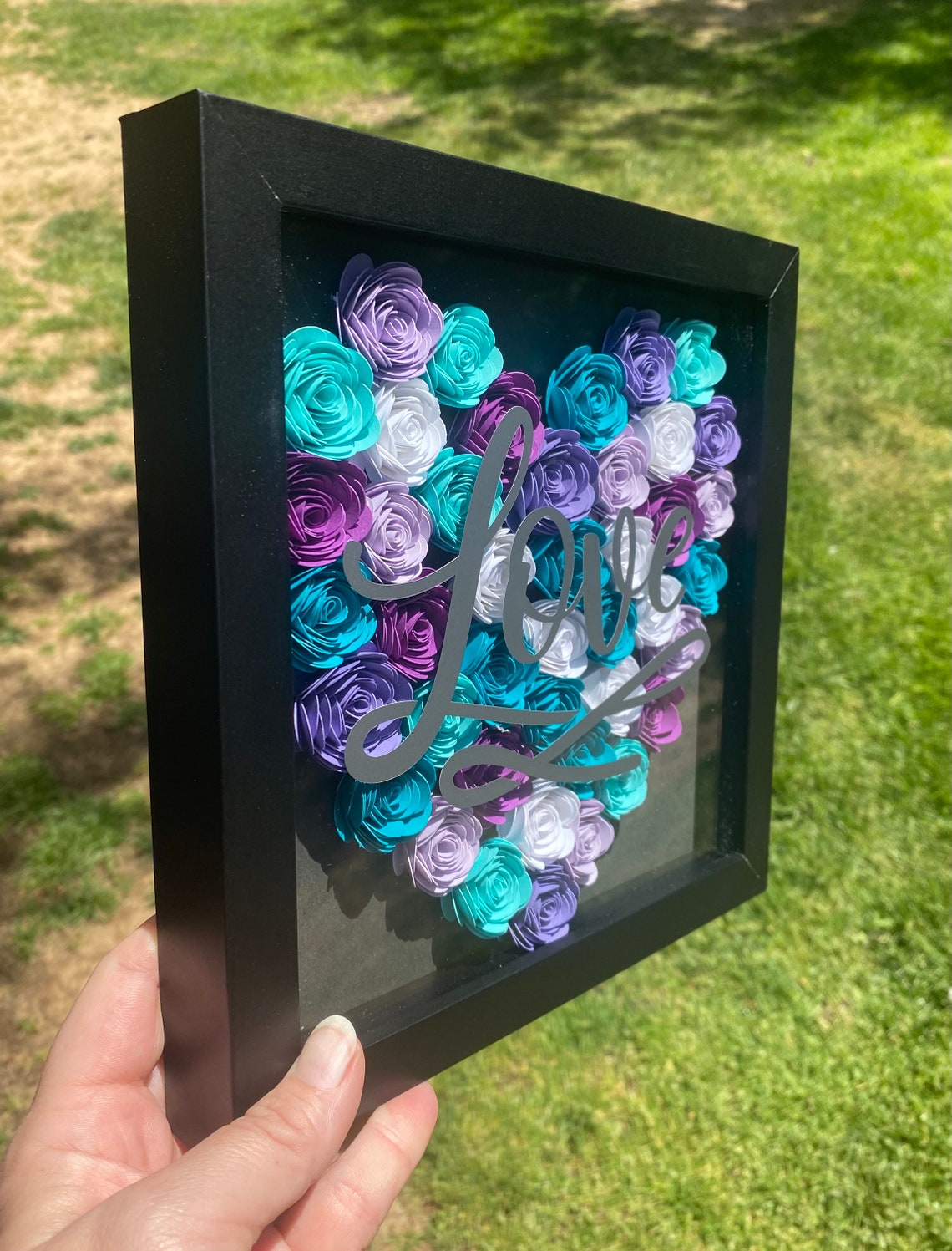 Custom Shadow Box Personalized Gift Flower Box For Her Gift | Etsy