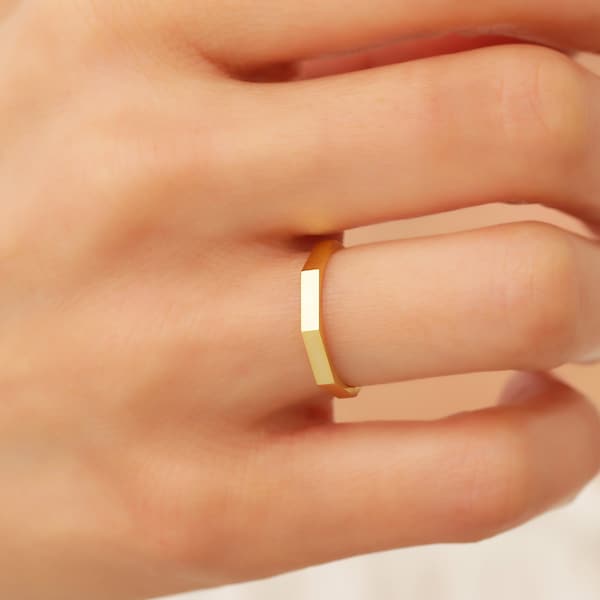 Geometric Shape Ring - Etsy