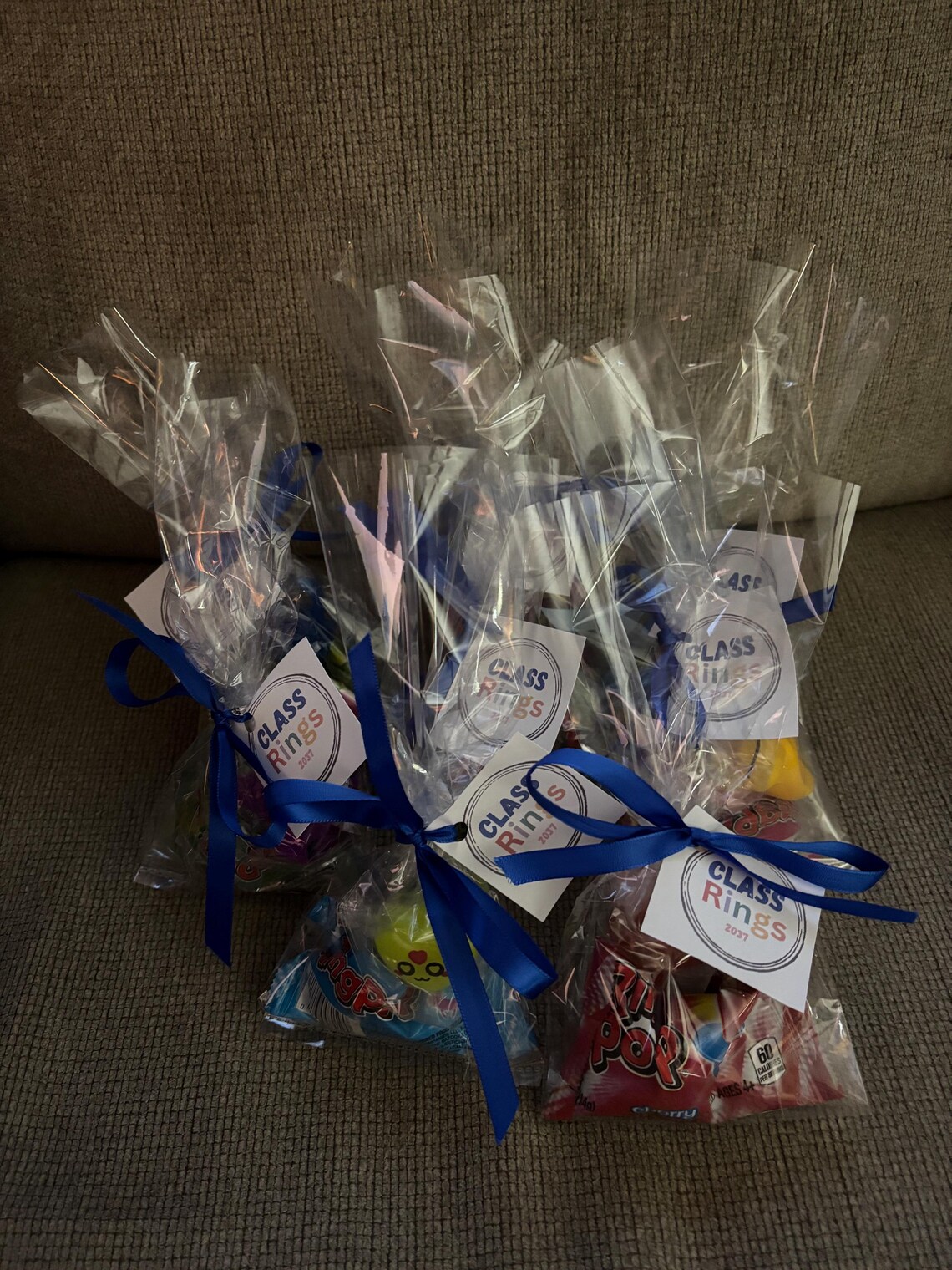 Class Ring Goodie Bag Template | Graduation Favor Bag | Editable ...