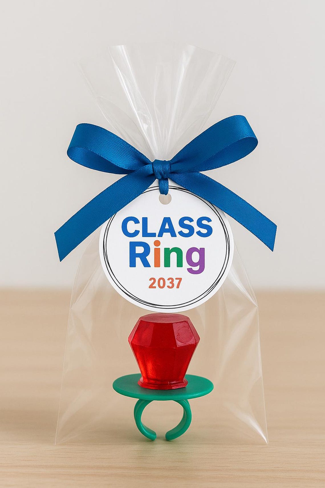 Class Ring Goodie Bag Template | Graduation Favor Bag | Editable ...