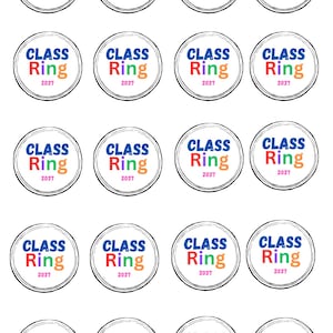 Class Ring Goodie Bag Template | Graduation Favor Bag | Editable ...
