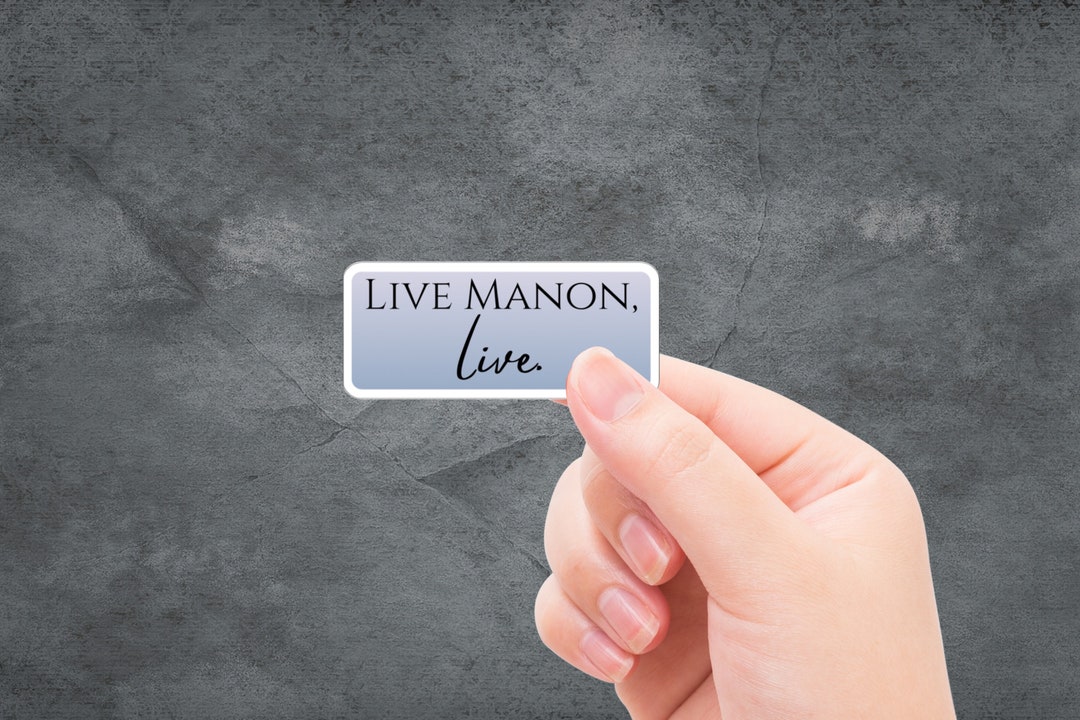Throne of Glass Sticker Live Manon Live Manon Blackbeak - Etsy