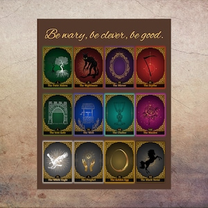 Providence Cards Poster - One Dark Window, Two Twisted Crowns - Etsy