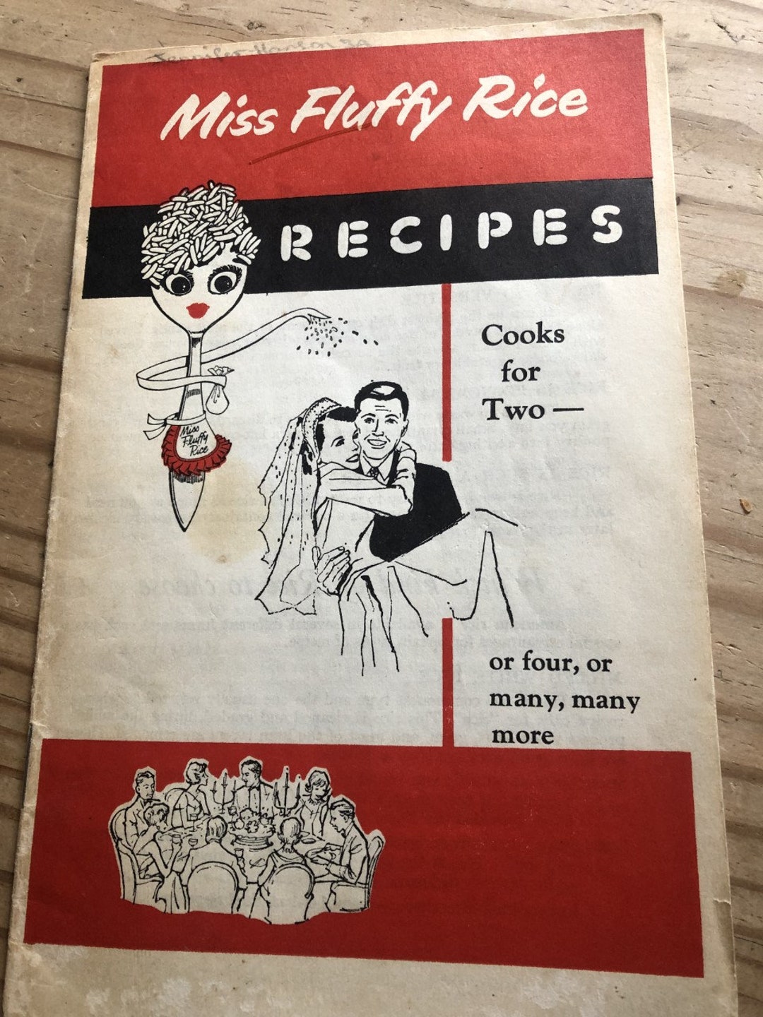 1960's USA Miss Fluffy Rice Cooking Pamphlet With Recipes - Etsy