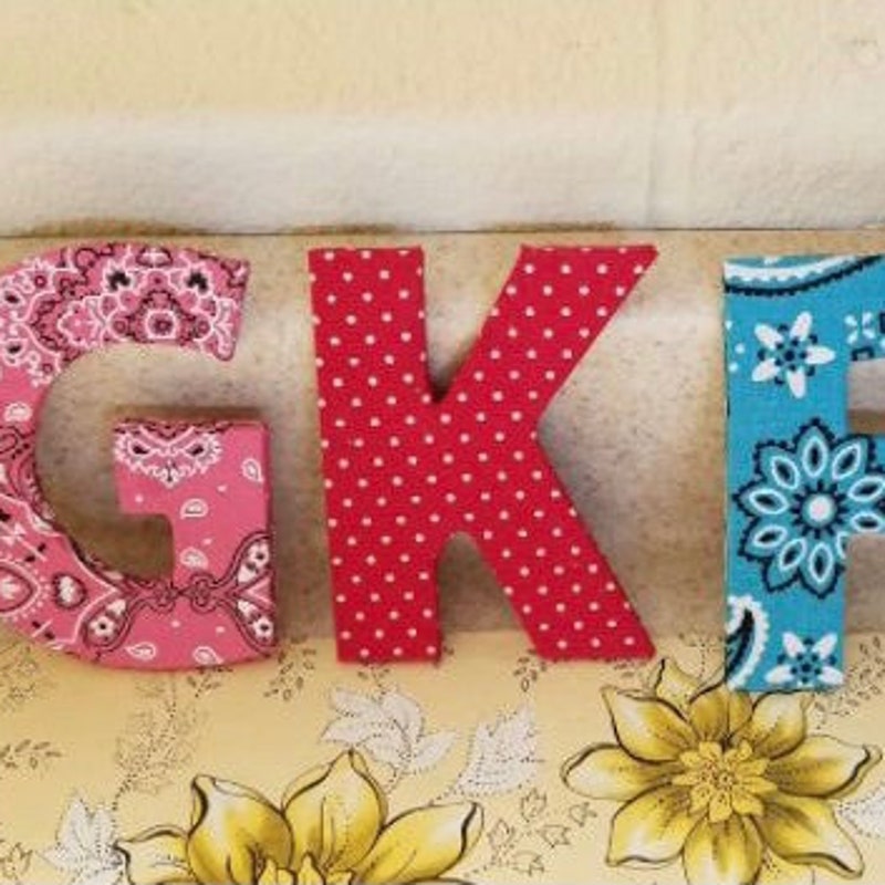 Fabric Letters - Etsy