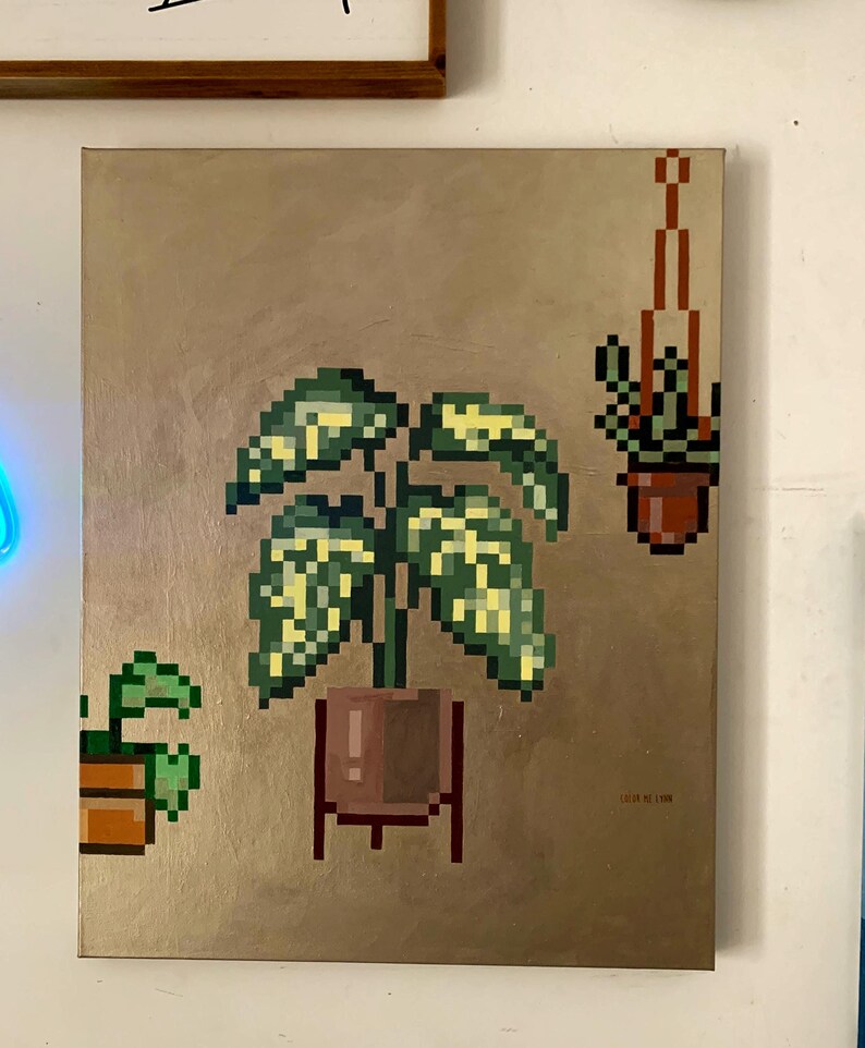 Pixel Plants - Etsy