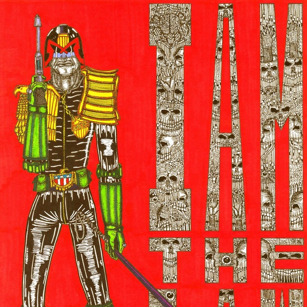 Judge Dredd Stickers - Etsy