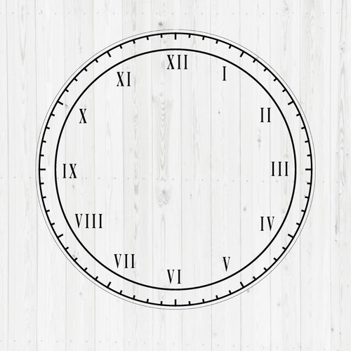 Clock Face SVG Cut File Commercial Use Instant Download | Etsy