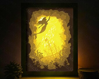 Ocean Light Box - Etsy