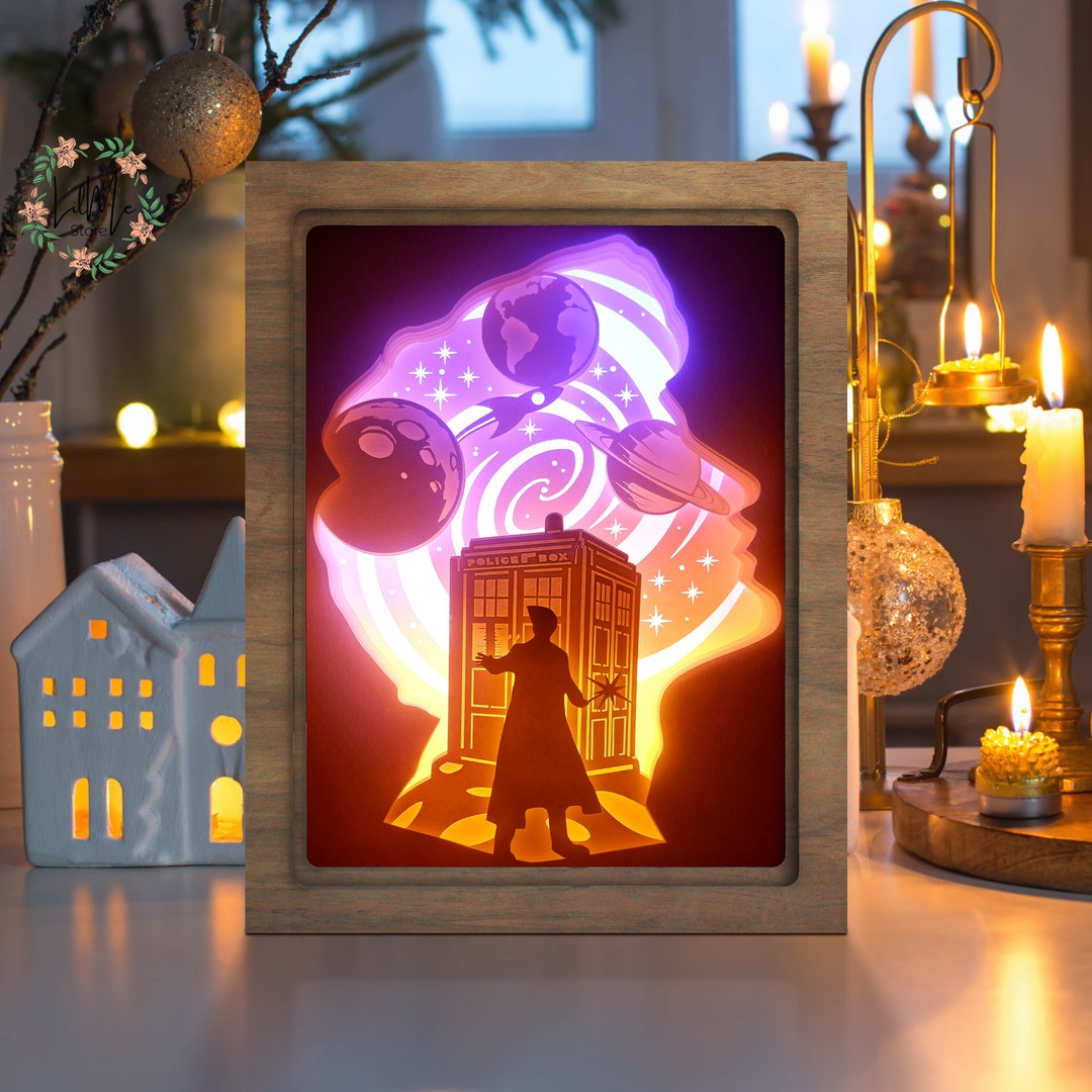 Doctor 3D Paper Cut Light Box, Papercut Lightbox, Shadow Box, Dream ...