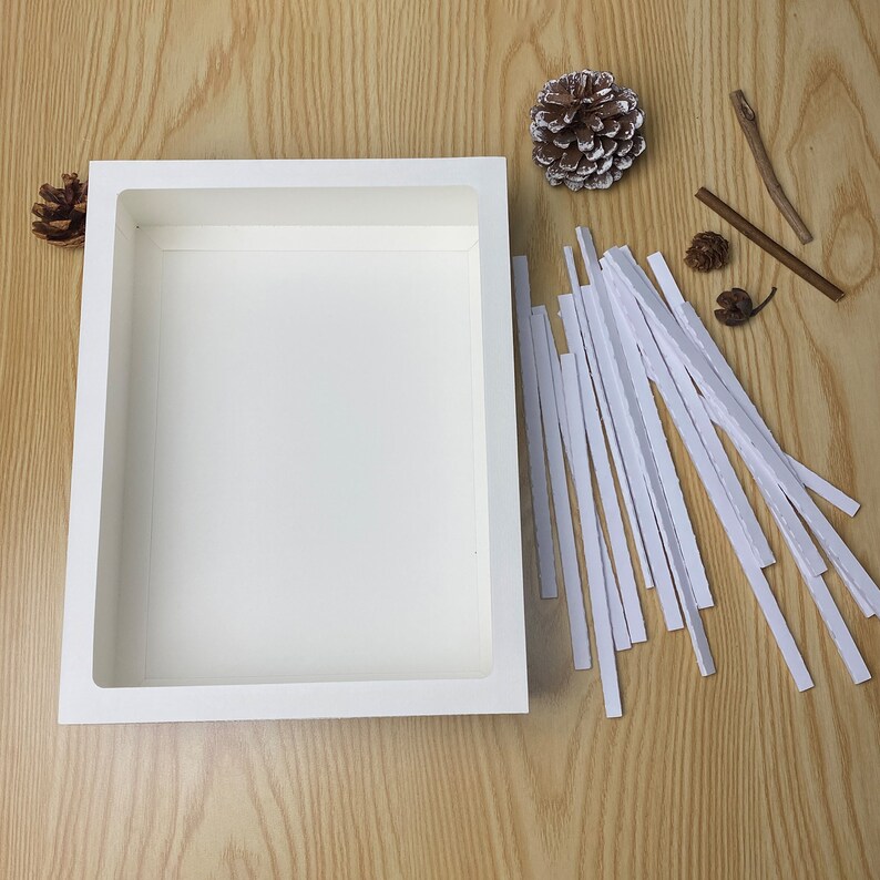 Combo Cardstock Frame and Spacers Digital File DIY for Rectangle Box ...
