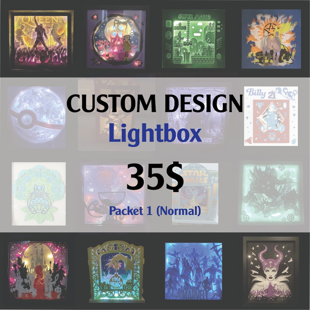Custom Design for Light Box (normal) - DIY - Etsy