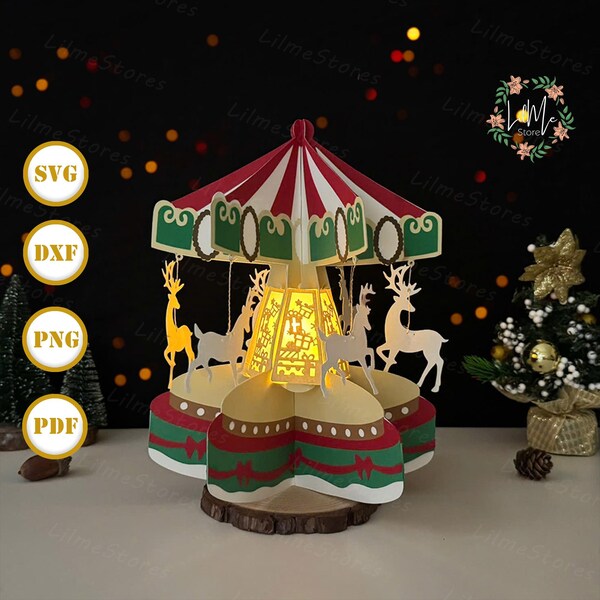 3d Carousel Svg - Etsy