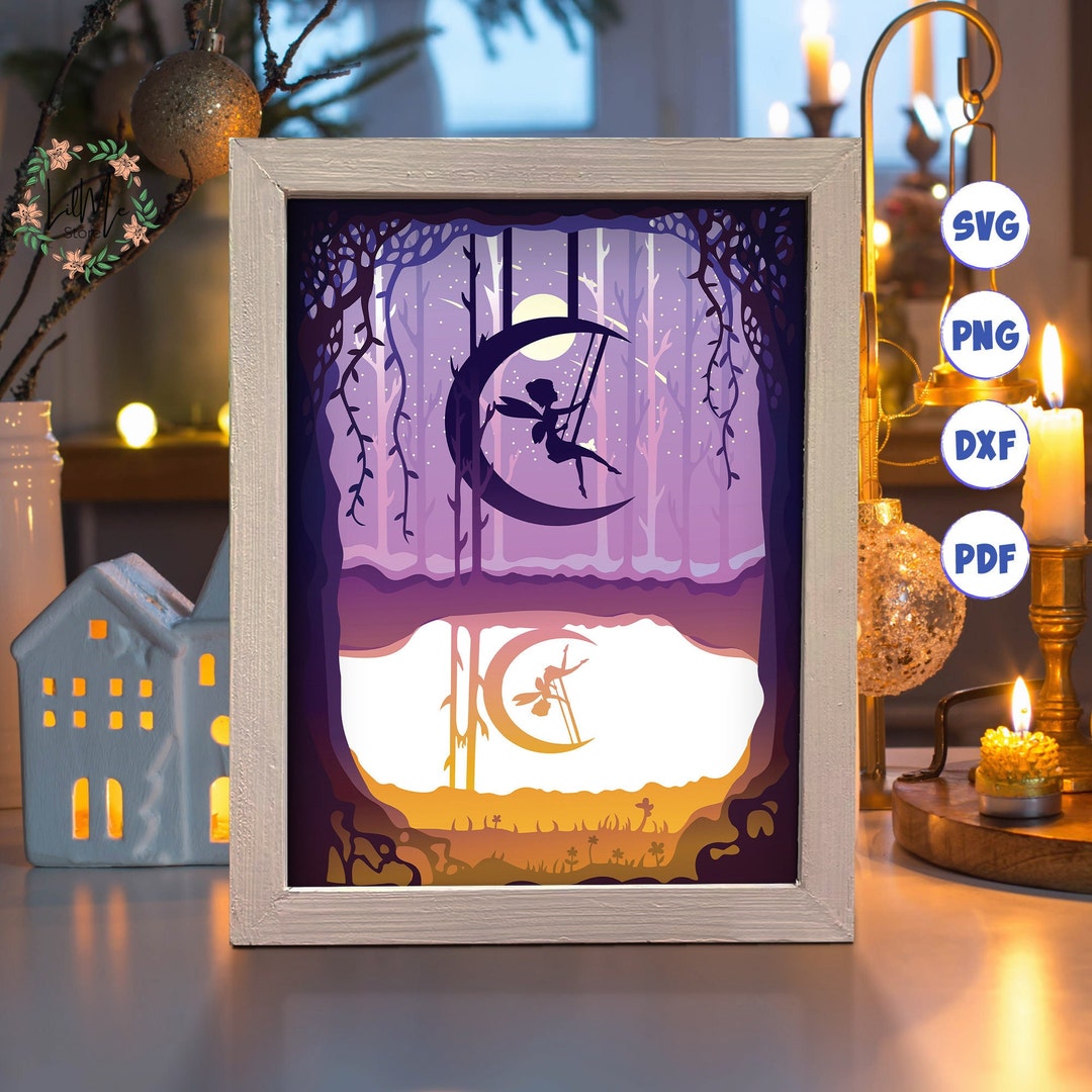 Tinker 3 3D Shadow Box Svg, Tinker Paper Cut Light Box, 3D Tinker ...