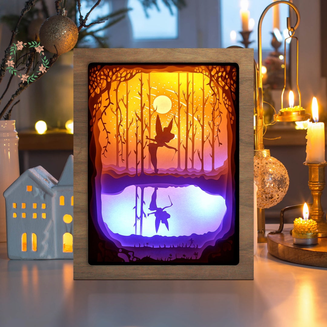 Tinker 2 - Paper Cut Light Box - Shadow Box - 3D Papercut Lightbox ...