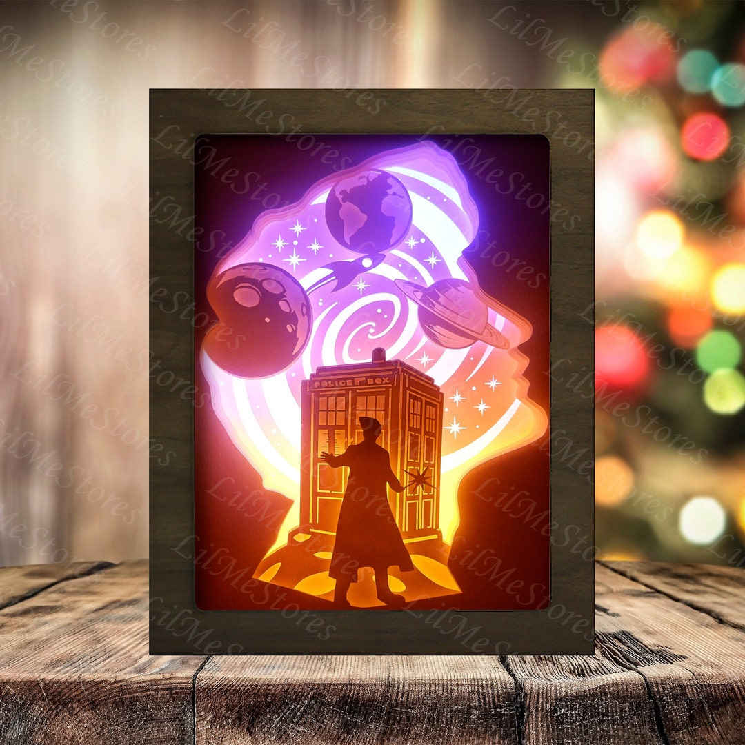 Doctor 3D Paper Cut Light Box Papercut Lightbox Shadow Box - Etsy