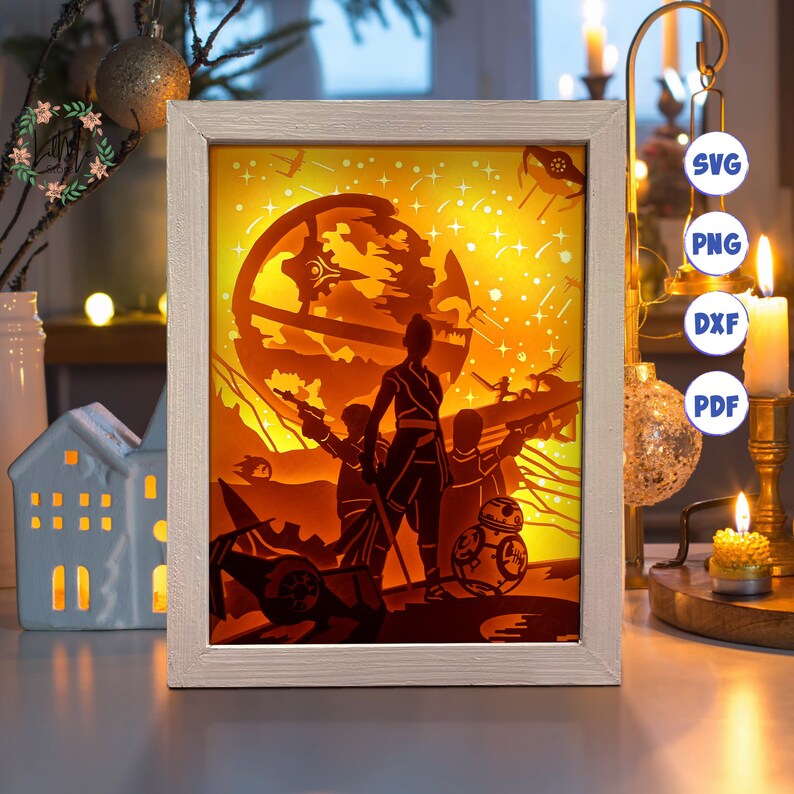 3D Star Shadow Box SVG: Layered Paper Cut Template (digital Download) 4 ...
