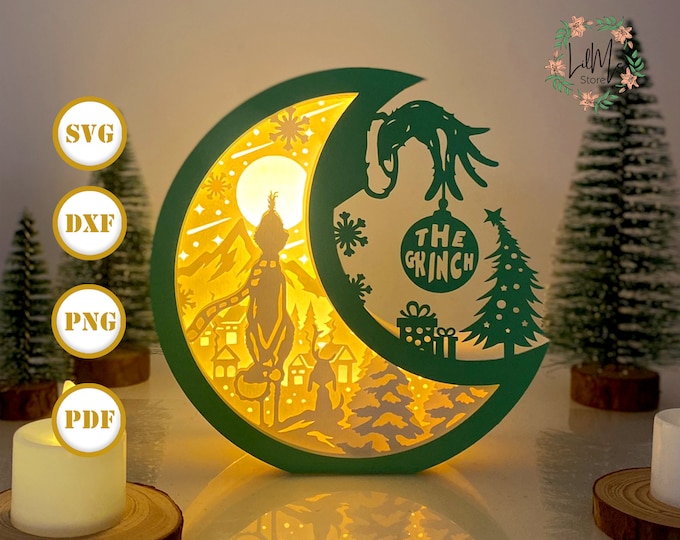 Grinch Shadow Box - Etsy