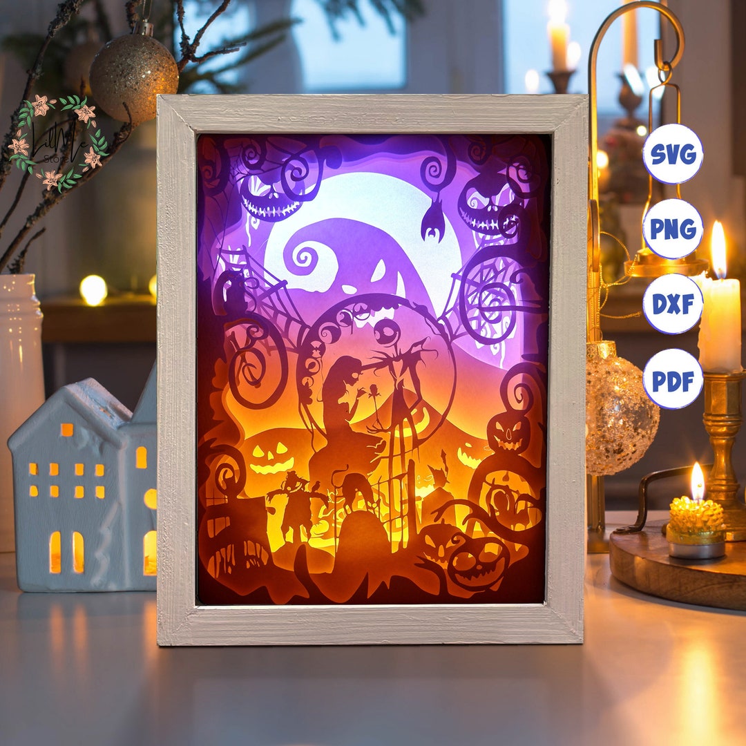 3D Nightmare 1A, Shadow Box Svg, for Cricut, for Silhouette, Layered ...
