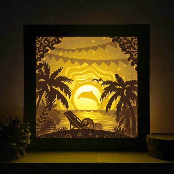 Shadow Box Beach - Etsy