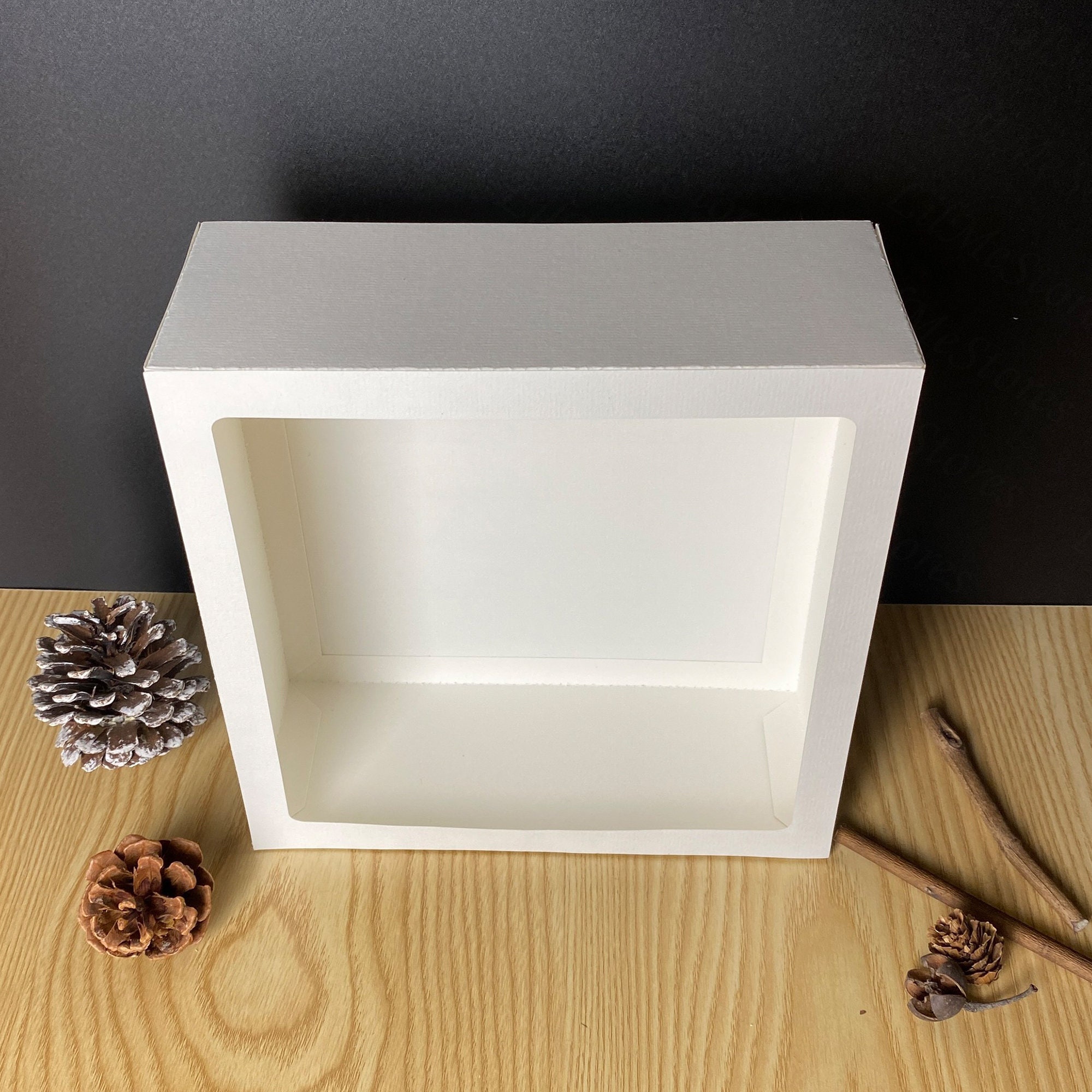 Cardstock Frame Digital File DIY for Square Box, 3D Light Box, Shadow ...