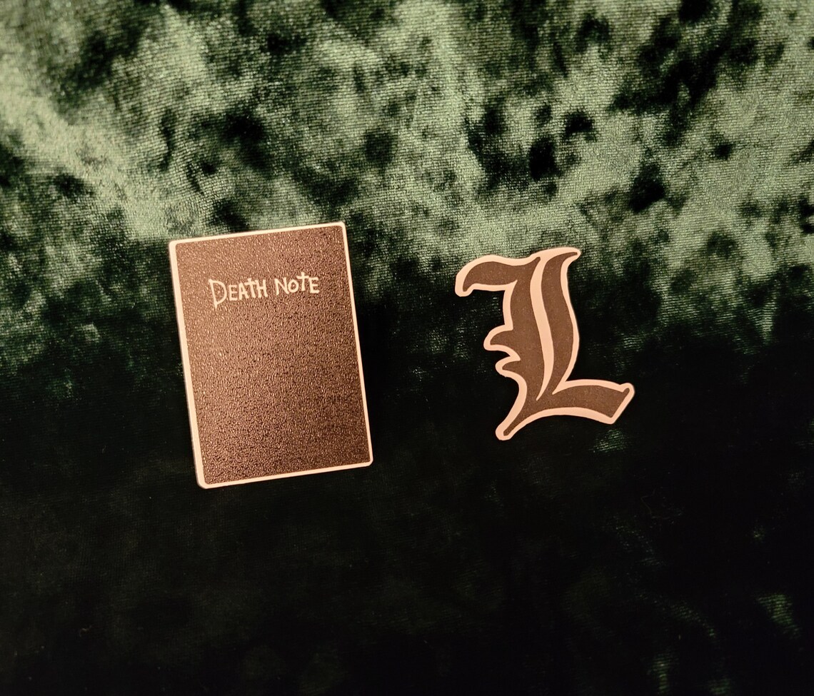 Death Note Notebook and Symbol Stickers Anime Weapon | Etsy
