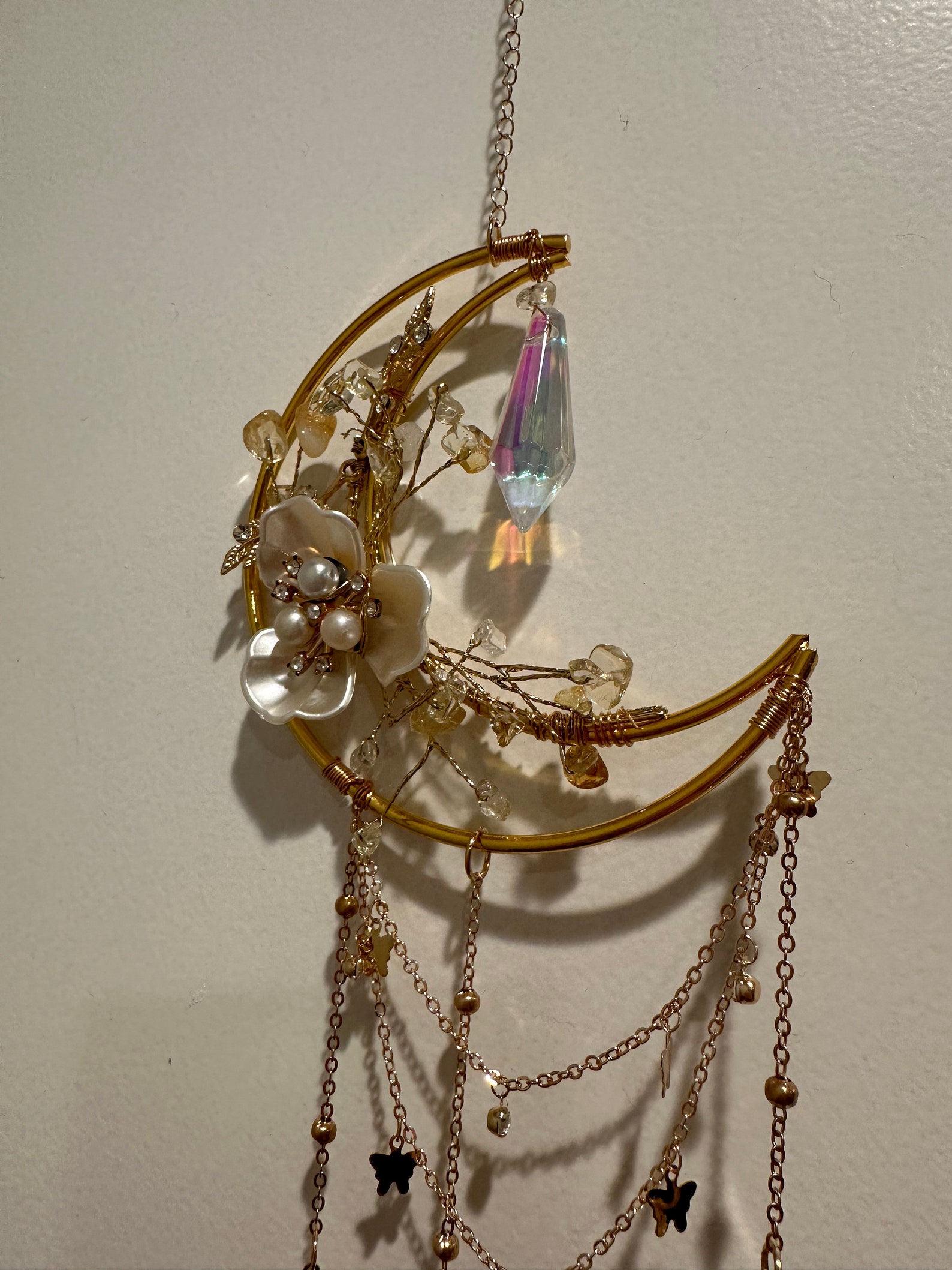Crystal Moon Suncatcher - Etsy
