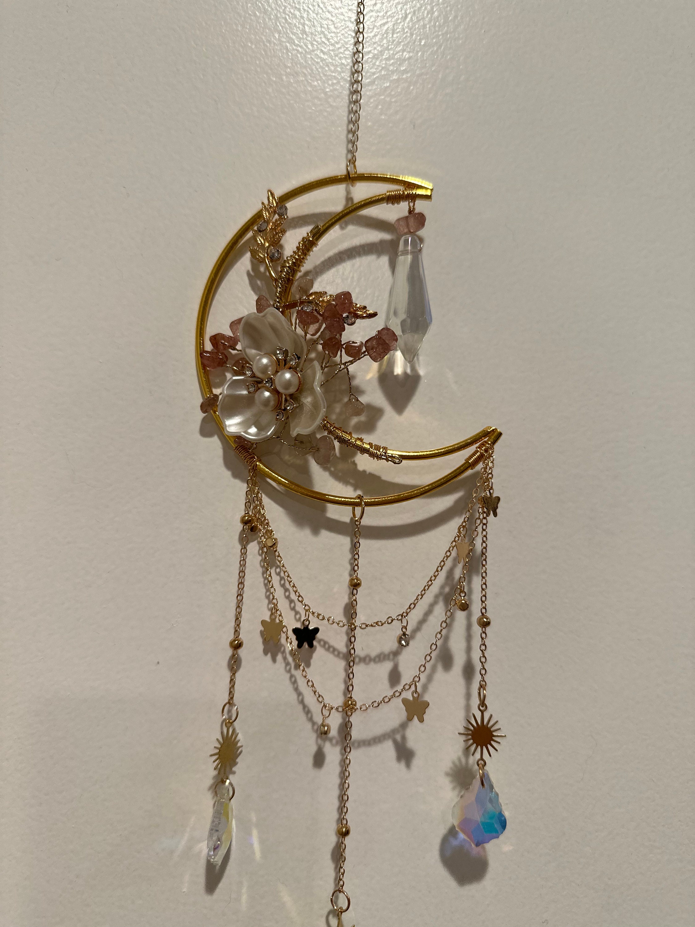 Crystal Moon Suncatcher - Etsy