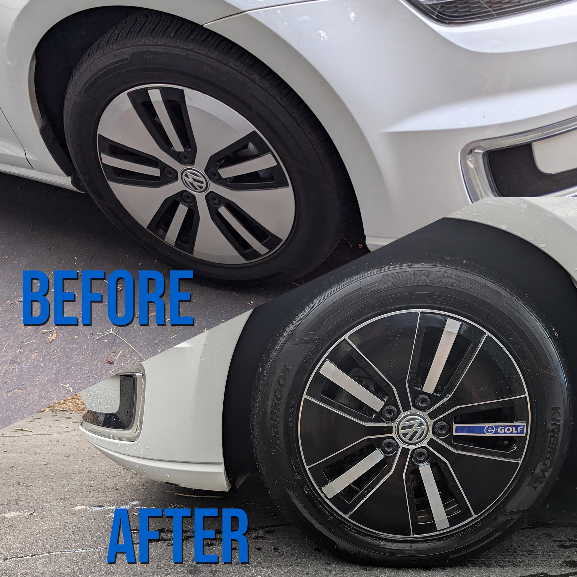 VW Egolf Wheel Accent Decals - Transform Your Factory Wheels (complete ...