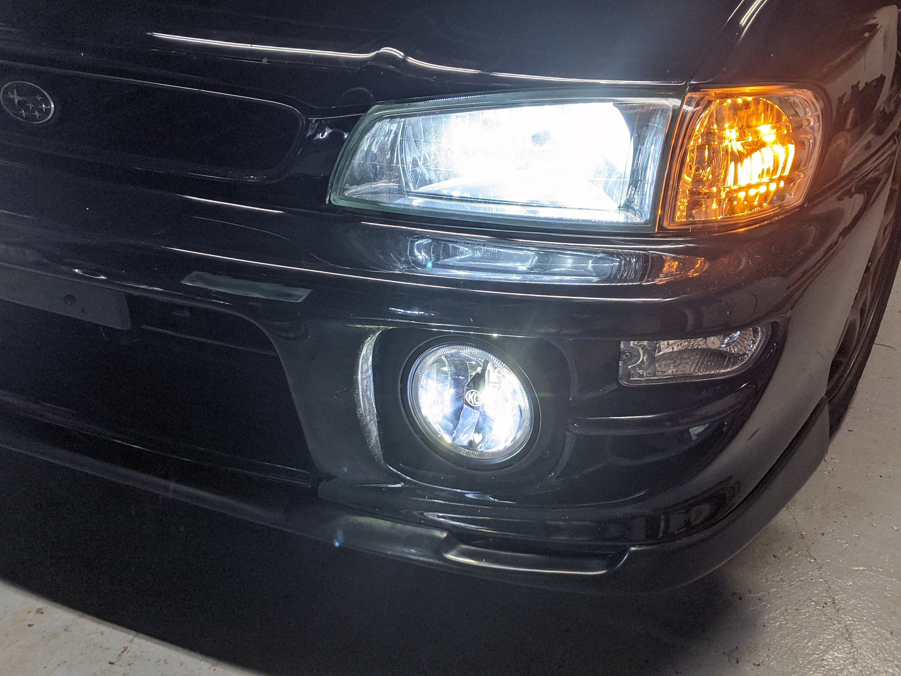 LED Foglight Conversion Kit for Subaru GC8 Impreza 2.5RS, WRX, and Sti ...