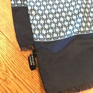 Men's Vintage Aboriginal Scarf, 60s All Original Blue Mod Silky Necktie ...