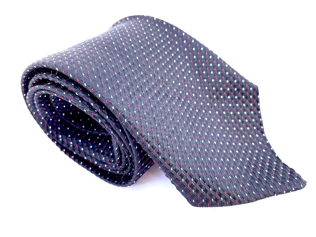 Vintage Men's Spotted Tie, All Original 60s Mod Navy Blue Necktie - Etsy