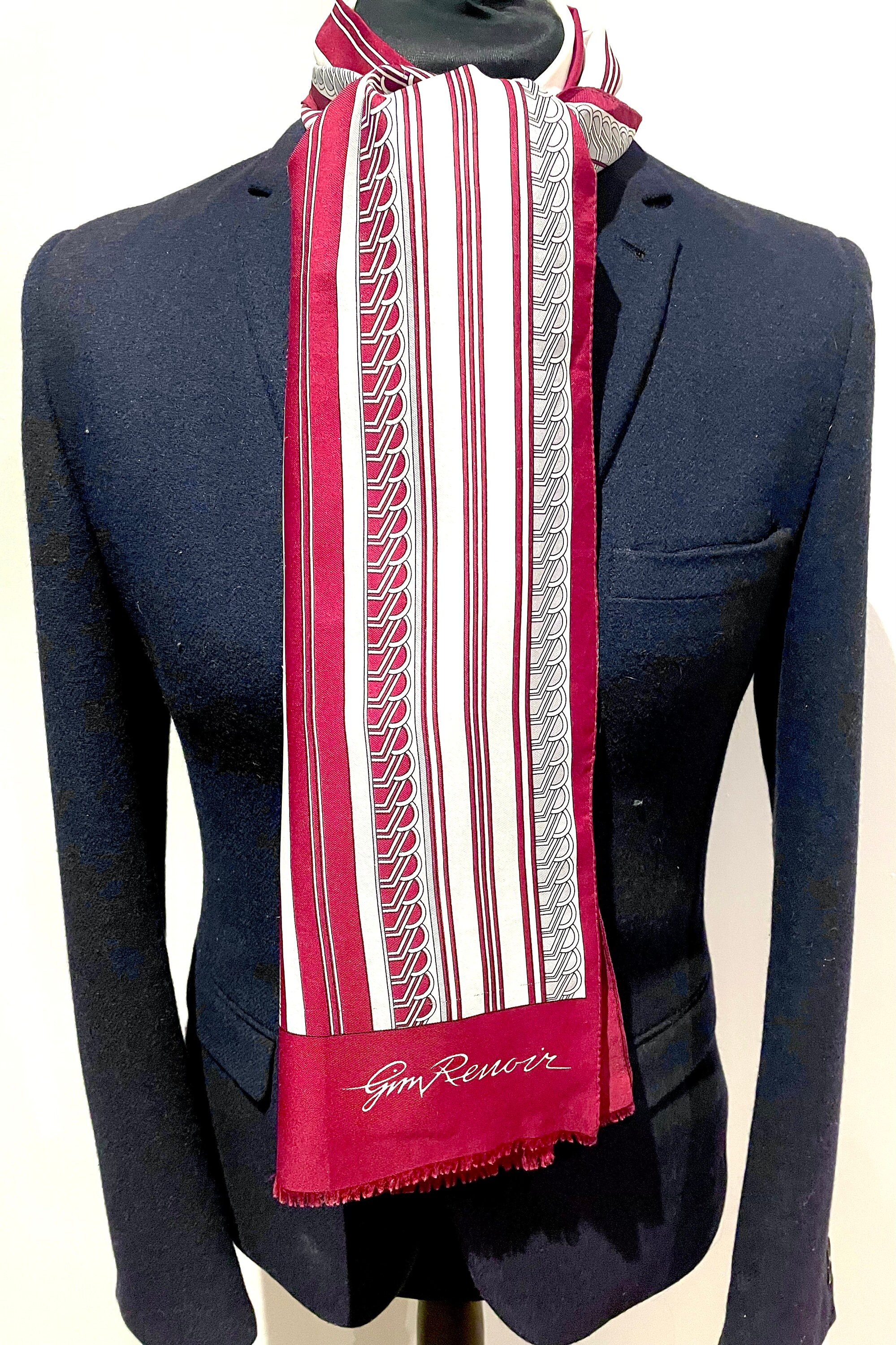 Vintage Mens Gim Renoir Scarf All Original Vintage Scarf - Etsy