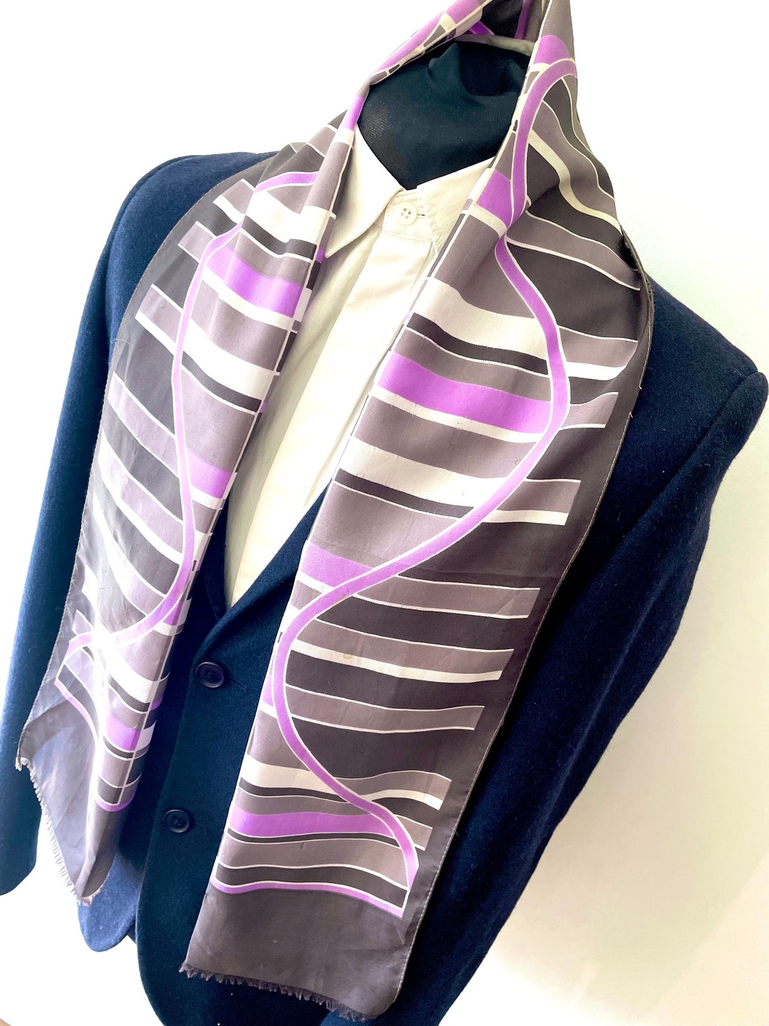 Vintage Scarf Mens All Original 60s Mod Scarf Retro - Etsy UK