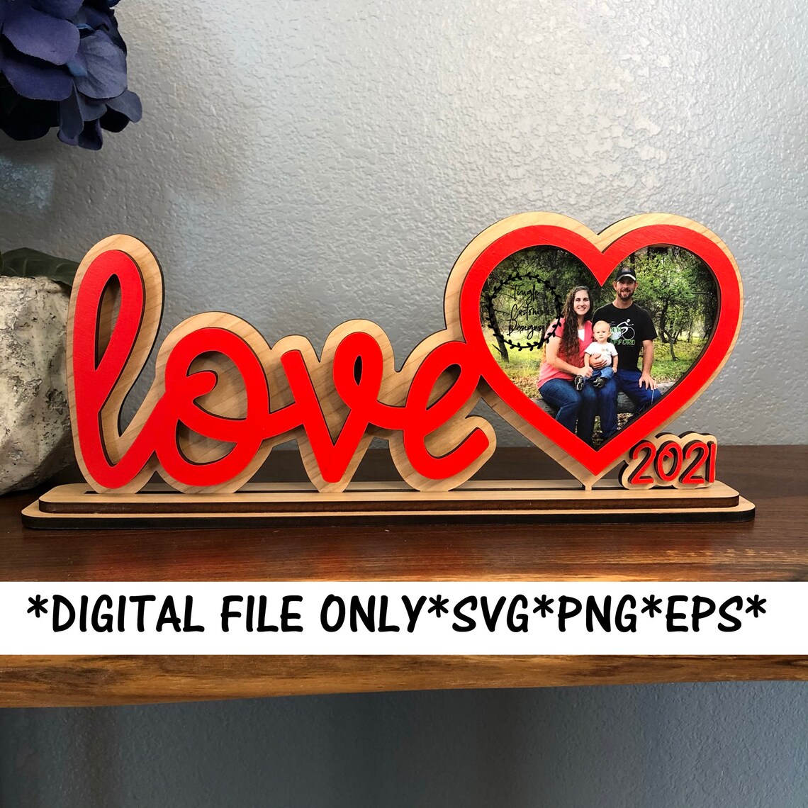 Love Photo Frame Digital File Valentine's Day Photo Frame | Etsy