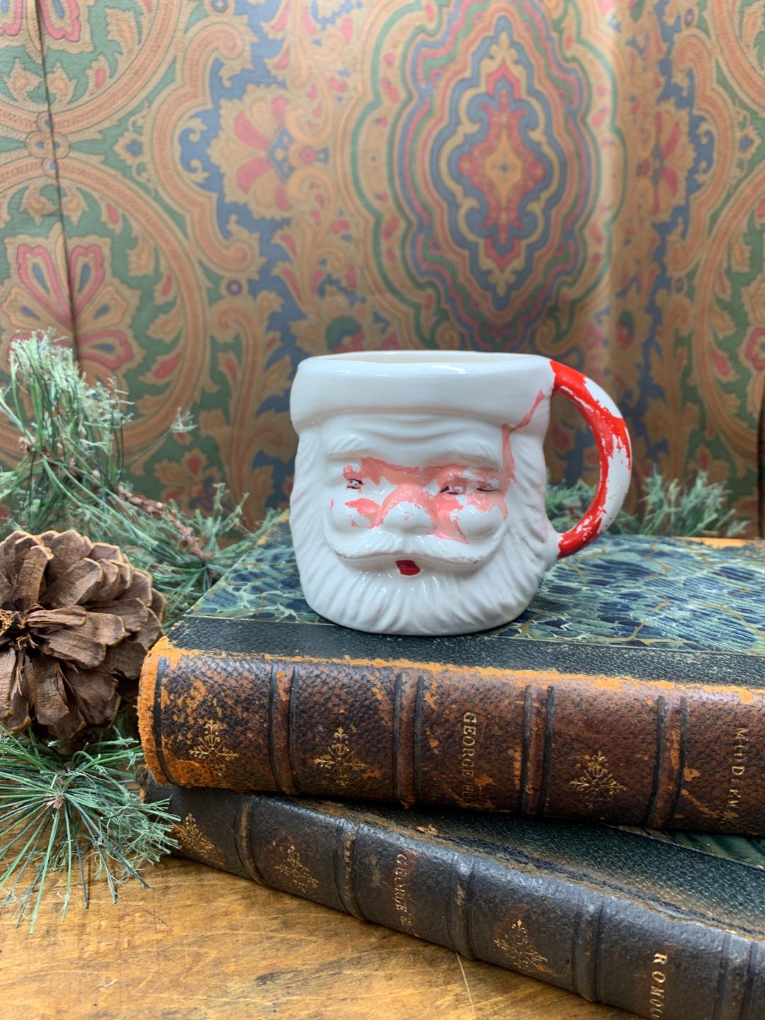 Vintage Santa Mug 1950s (#1) 2.75” Tall Made in Japan - Etsy