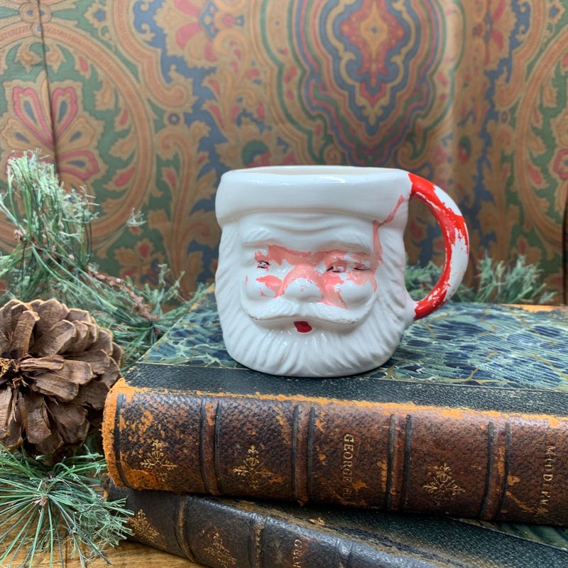 Vintage Santa Mug - Etsy