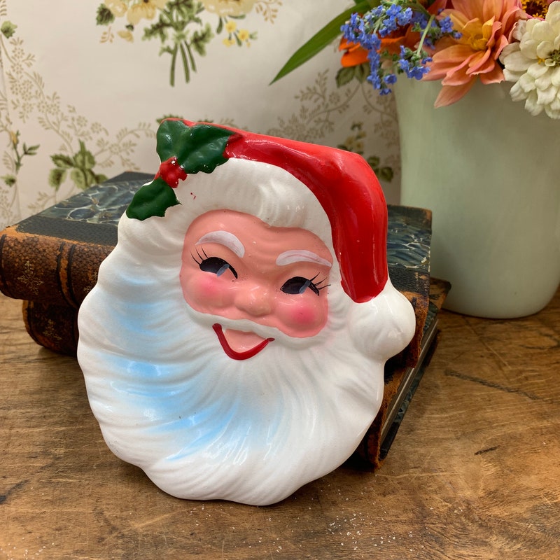 Ceramic Santa - Etsy