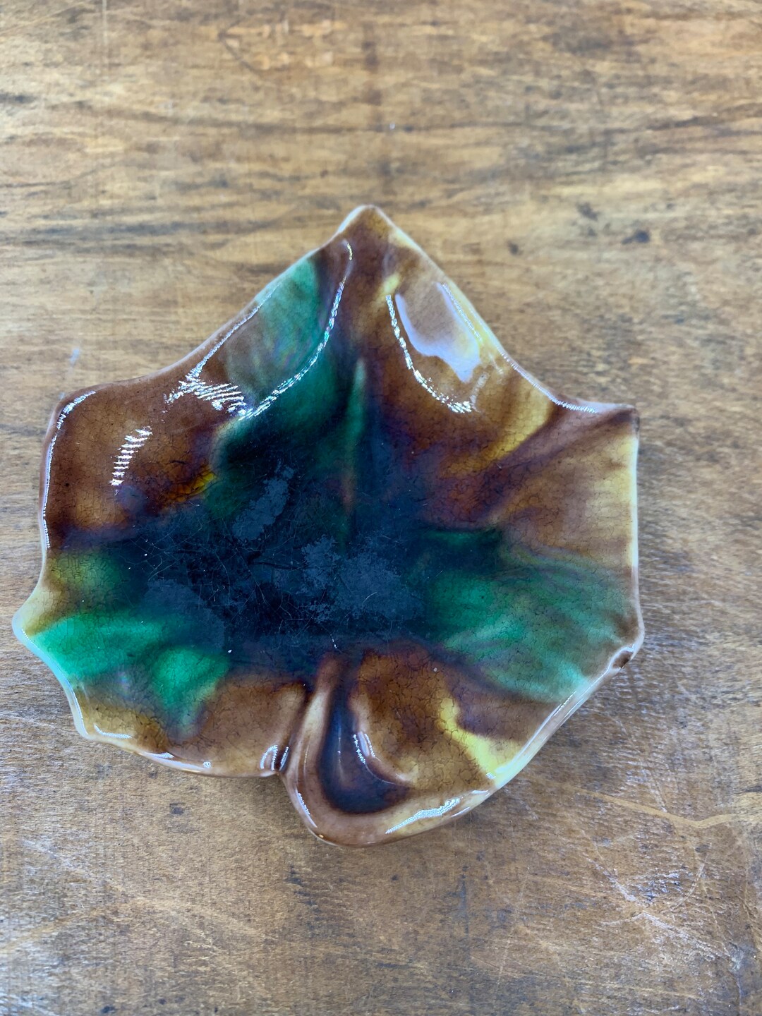 Antique Majolica Butter Pat Leaf #35 - Etsy