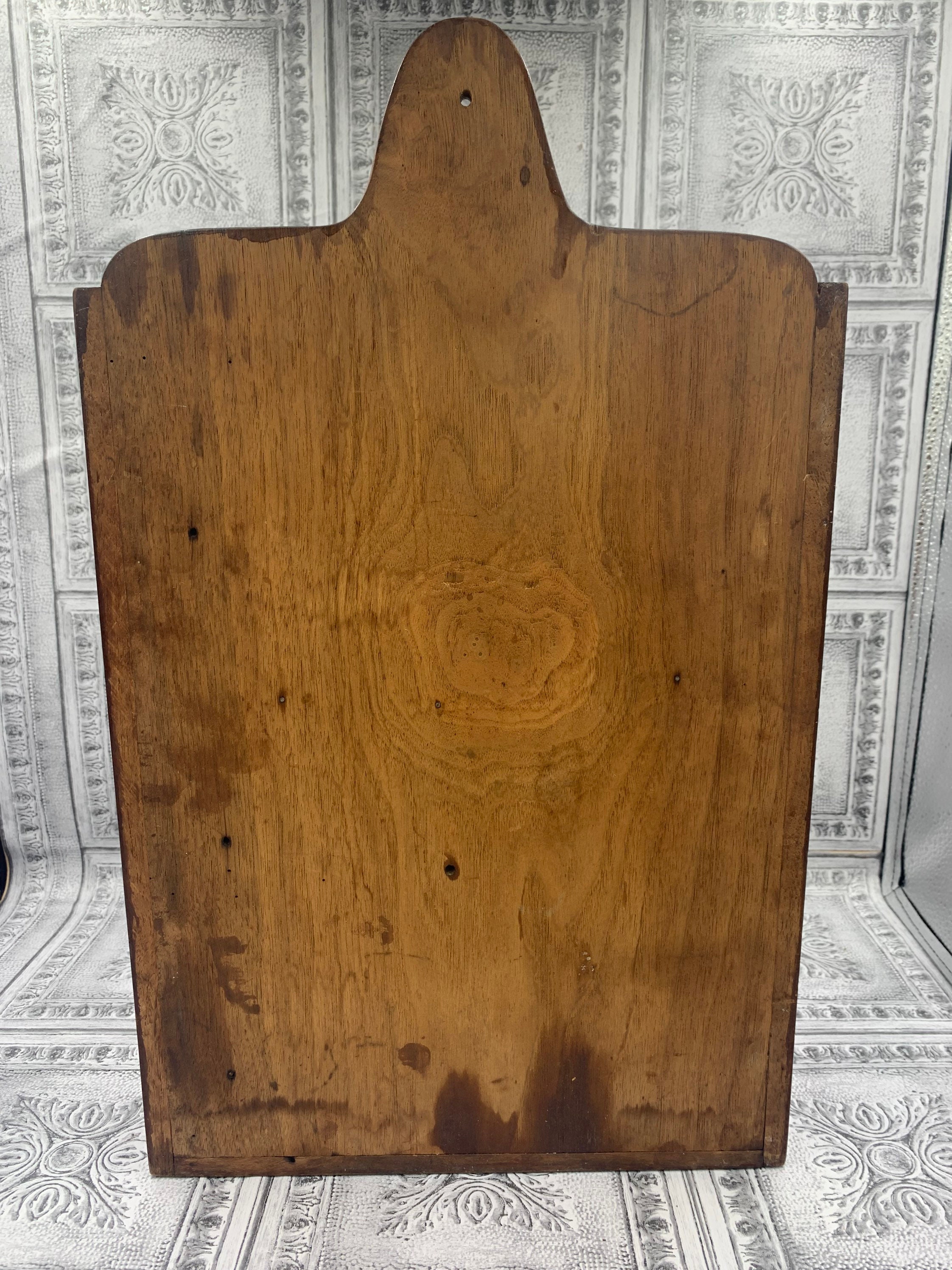 Vintage Cherry Wood Wall Mounted Kitchen Knife Box With Door - Etsy