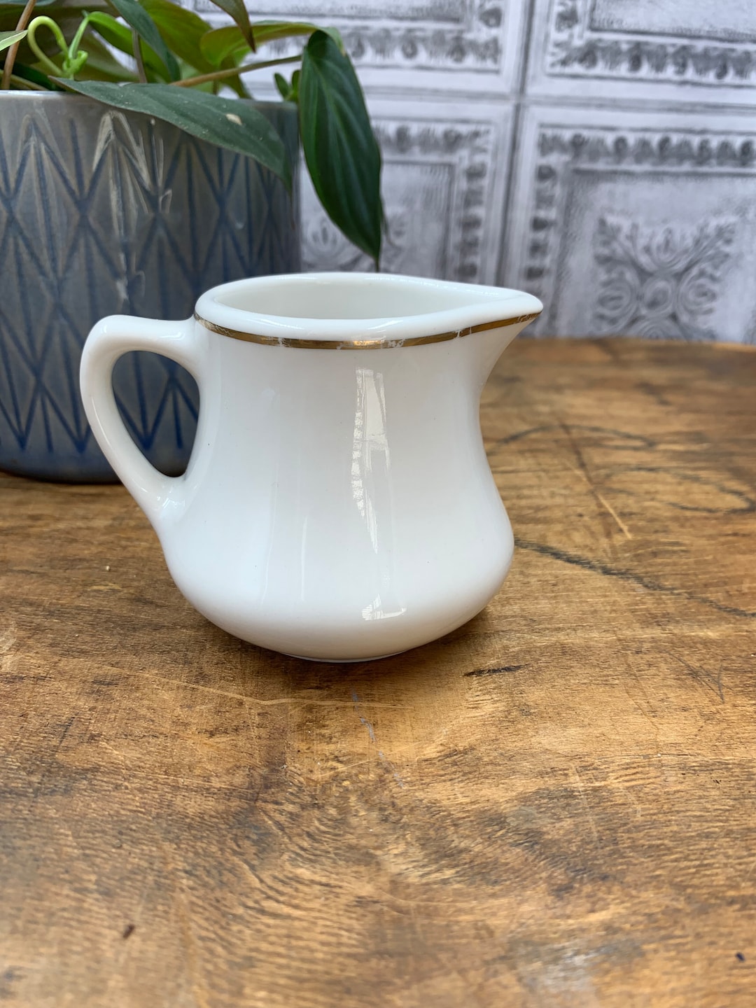 Homer Laughlin Restaurant Creamer Pitcher White Ironstone 2.75” Tall - Etsy