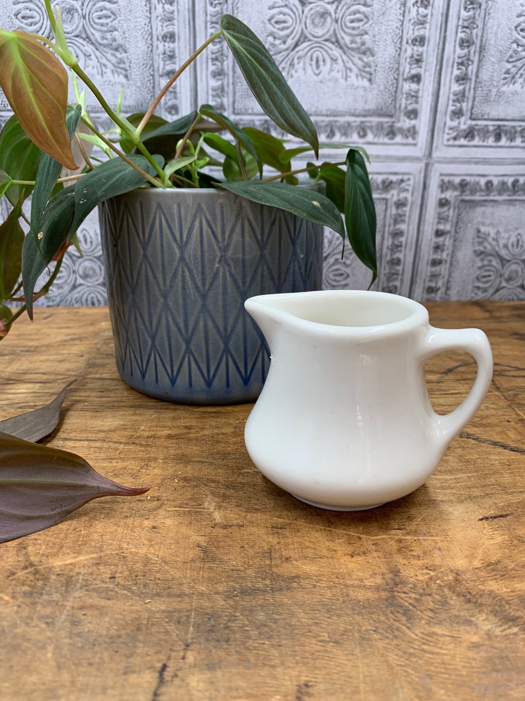 Homer Laughlin Restaurant Creamer Pitcher White Ironstone 2.75 Tall - Etsy