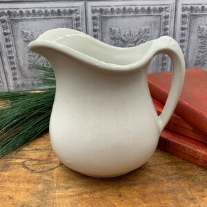 Tepco Vintage White Ironstone Creamer 6 X 5.5 X 3 - Etsy