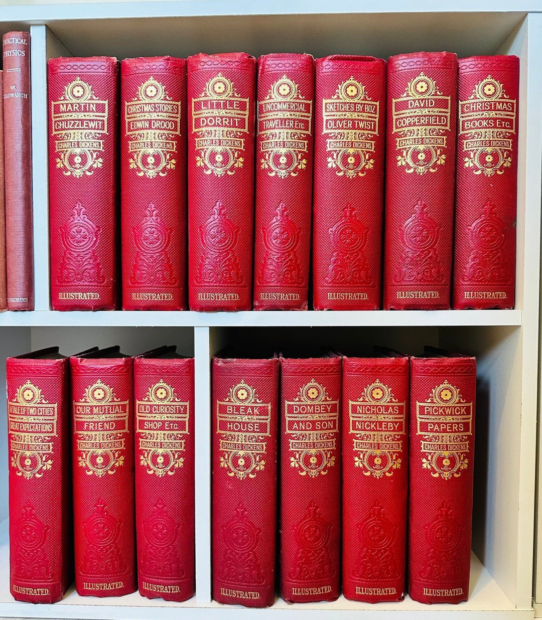RARE Antique Charles Dickens Book Collection Set of 14 From - Etsy