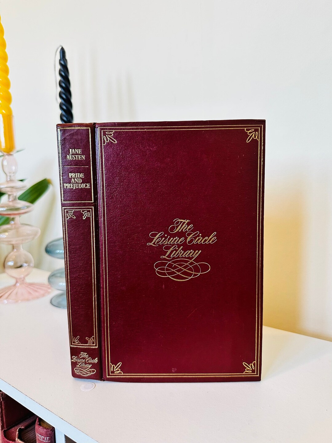 Pride and Prejudice by Jane Austen, 1972 Edition the Leisure Circle Library, Classic Book, Gold ...