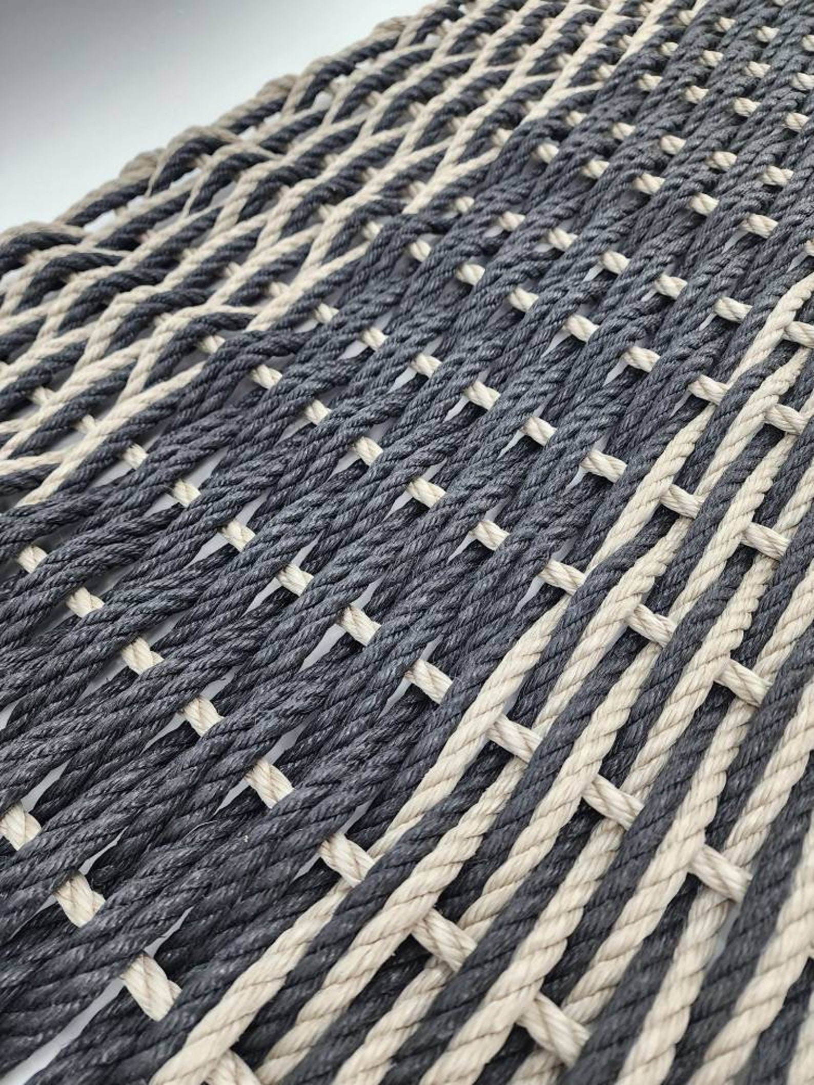 Large Rope Mat Made With Lobster Rope, Double Weave, - Etsy