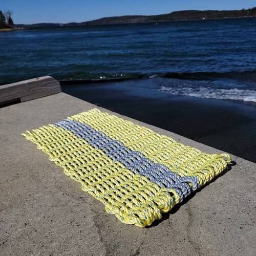 Large Rope Mat Made With Lobster Rope Double Weave 40 X 24 - Etsy