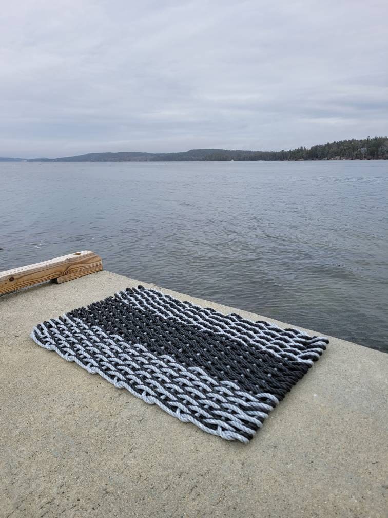 Large Rope Mat Made With Lobster Rope, Double Weave, - Etsy