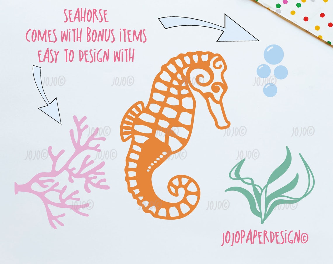 Seahorse SVG for Cricut and Silhouette Sea Horse Svg and - Etsy
