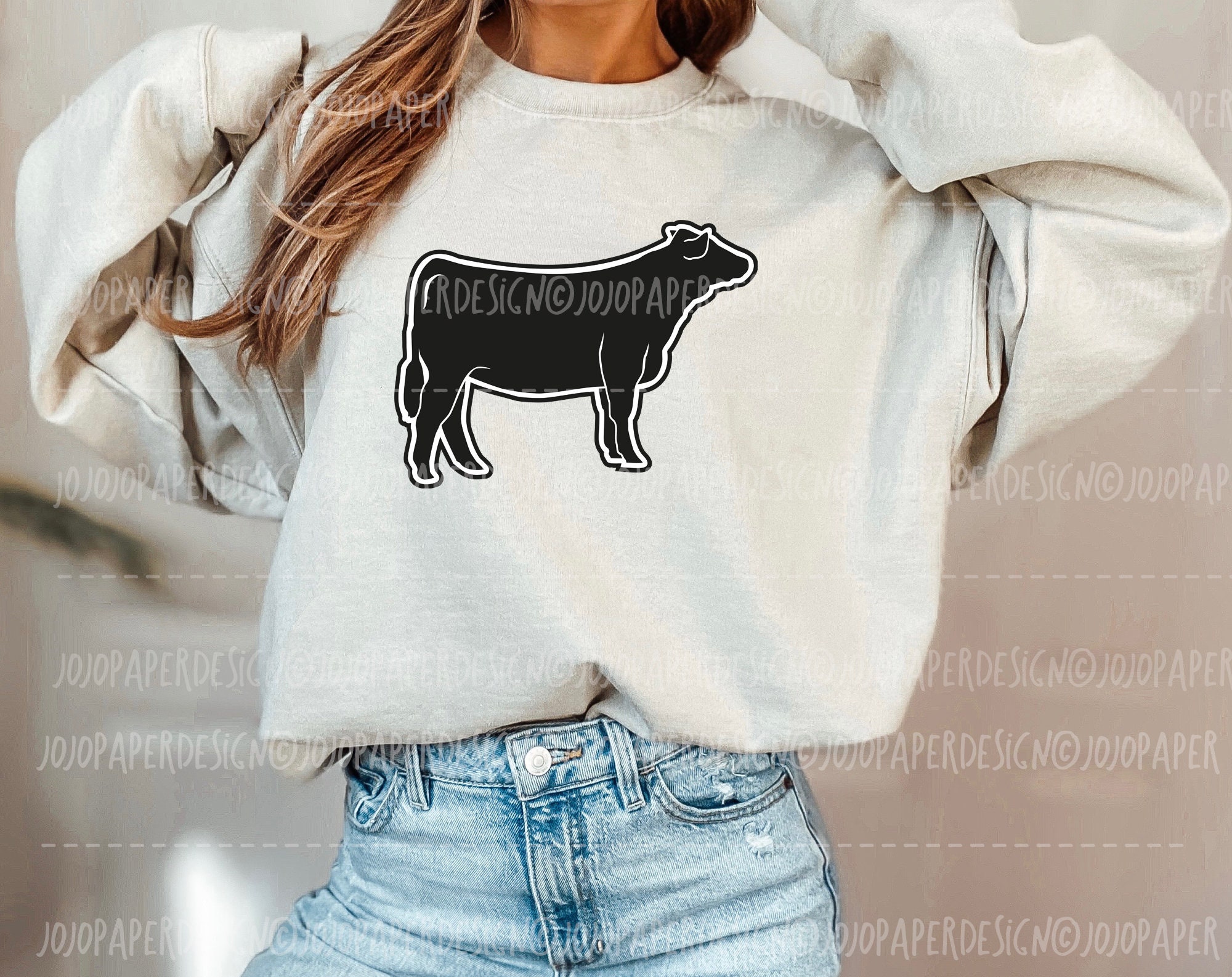 Show Heifer SVG, Show Cattle SVG, Show Heifer PNG Clipart, Beef Cattle ...